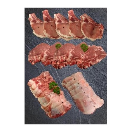 Colis Viande de Porc fermier d'Auvergne 5kg - Porc label rouge